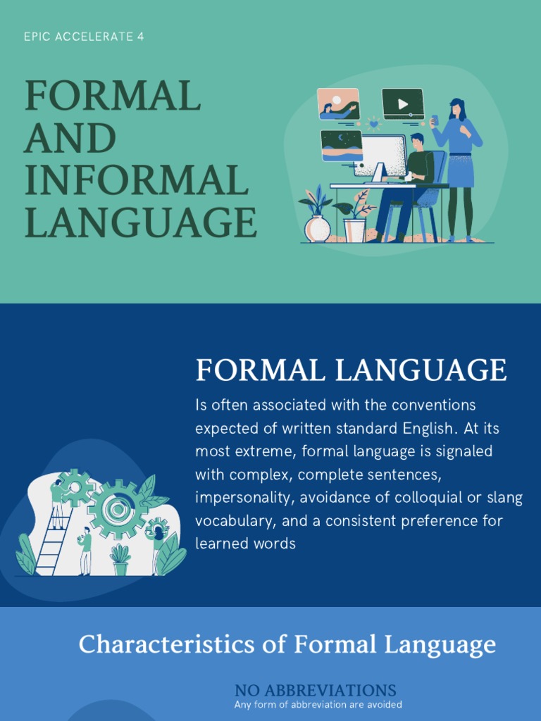 Formal and Informal Language | PDF | Slang | Word