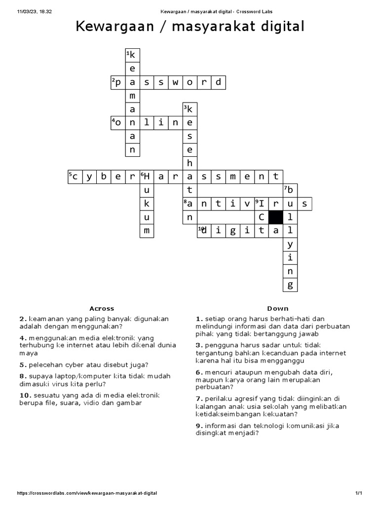 Kewargaan - Masyarakat Digital - Jawaban | PDF