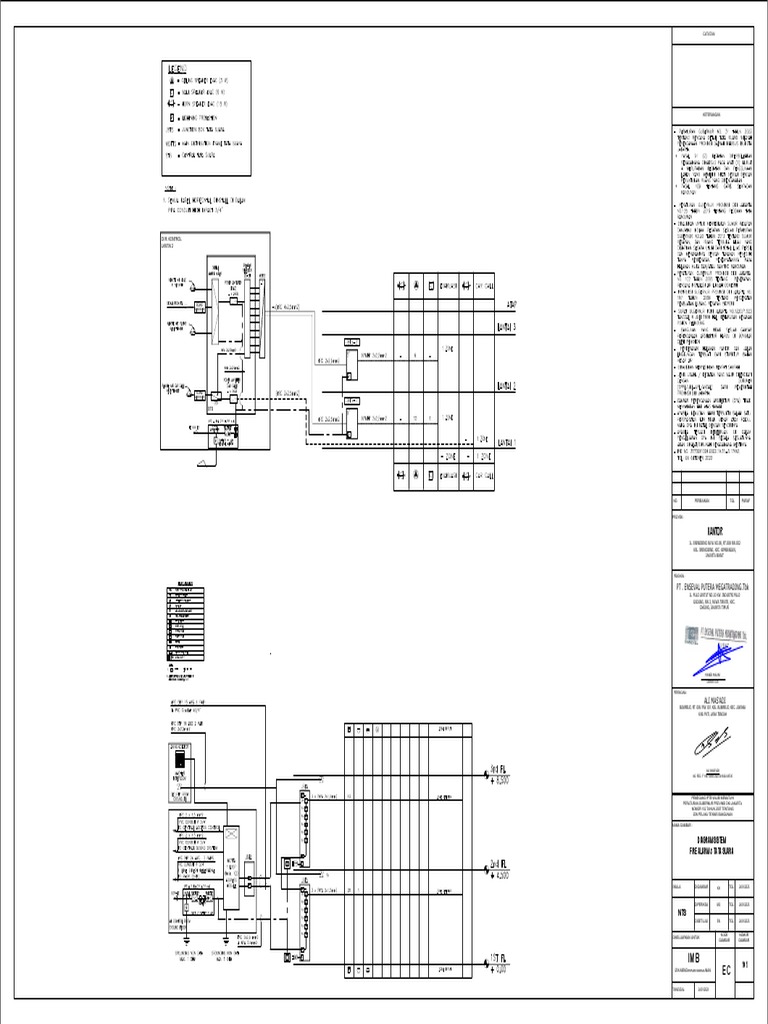 Ec-101 Diagram Sistem Fire Alarm Dan Tata Suara | PDF