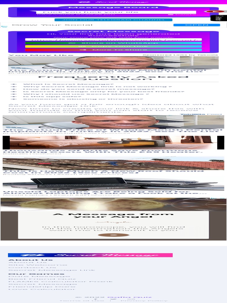 Secret Message 2022 Get Anonymous Message From Your Friends PDF | PDF