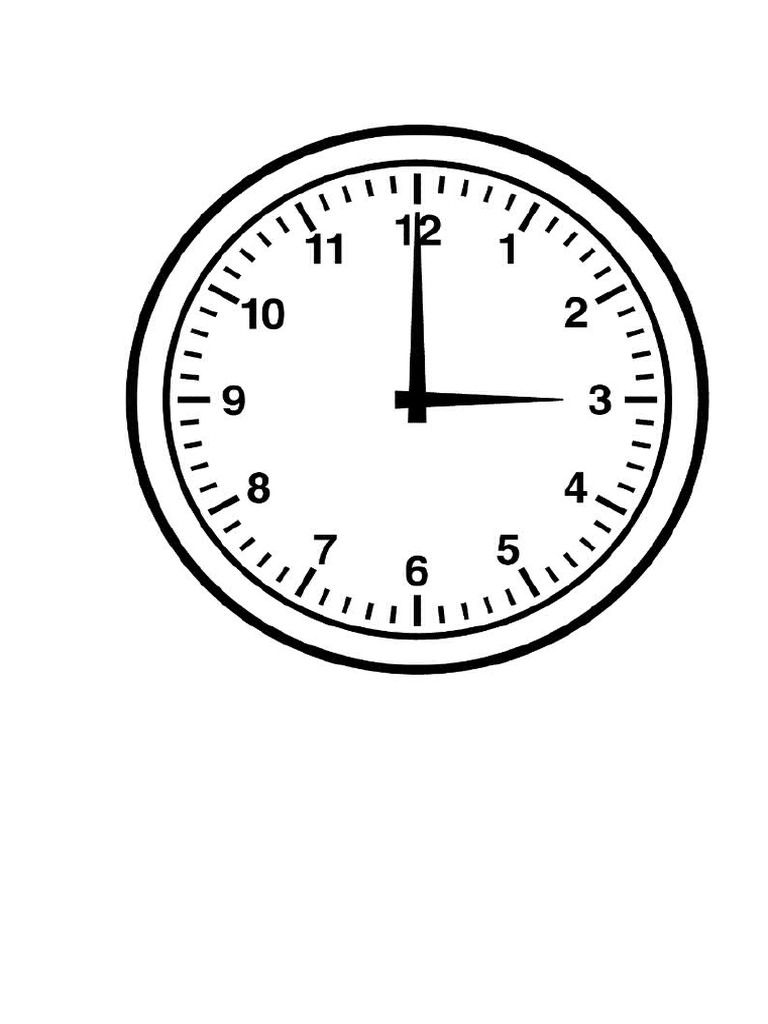 Ceasul - de Printat | PDF