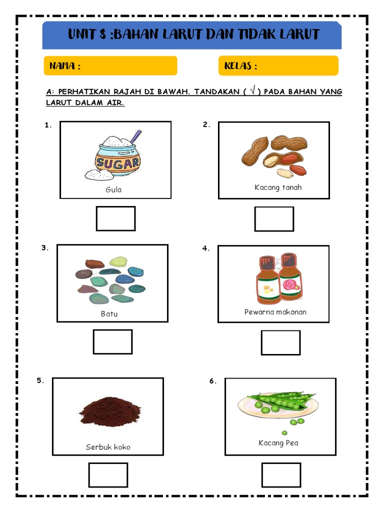 Bahan Larut Dan Tidak Larut | PDF