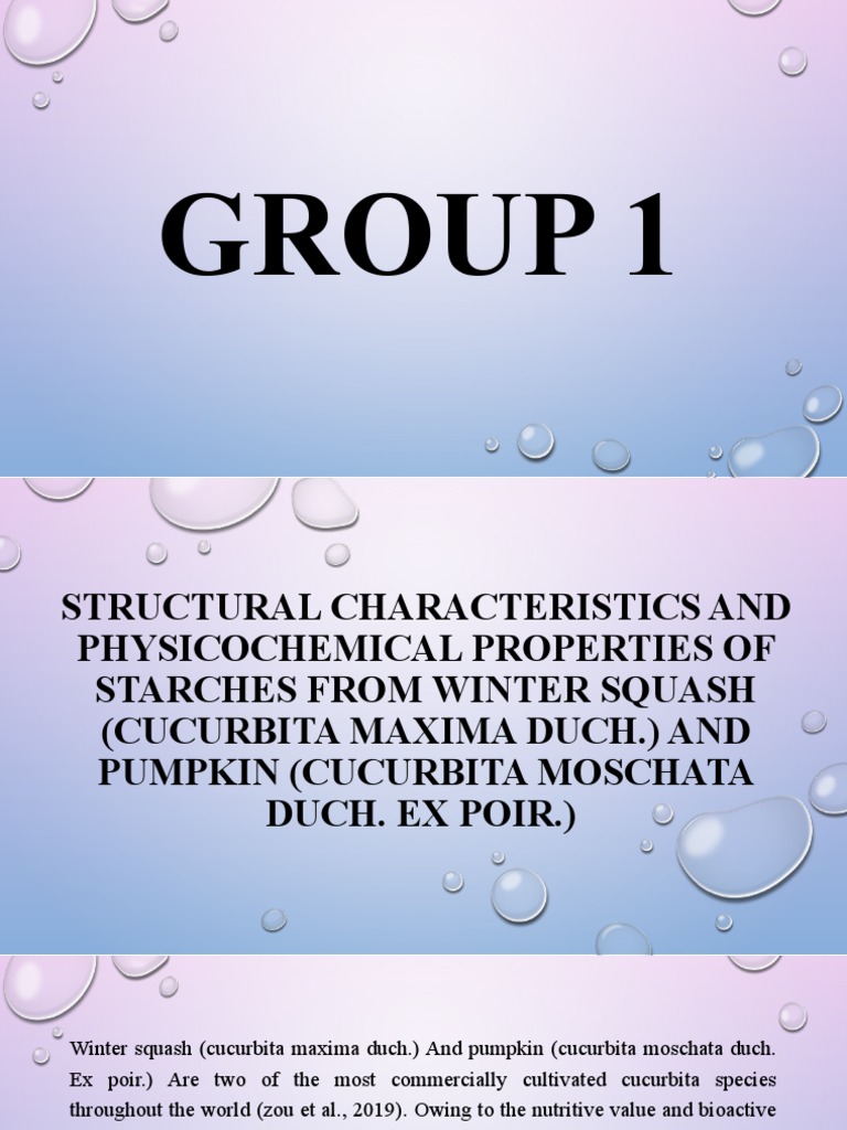 Group 1 RRL | PDF | Cucurbita | Pumpkin Group 1 RRL | PDF | Cucurbita | Pumpkin