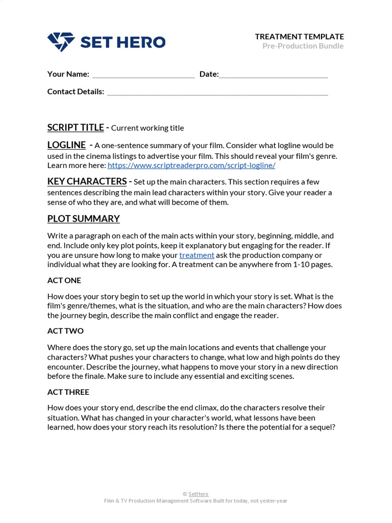 P2 Treatment Template | PDF