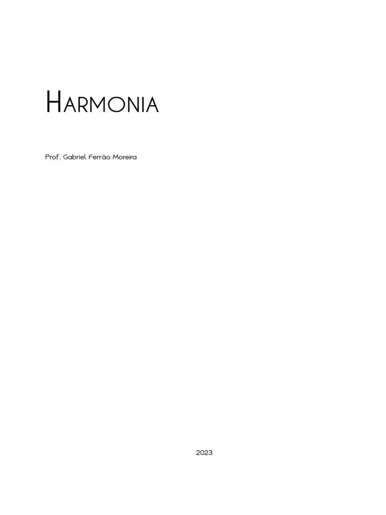 Harmonia PDF | PDF | Acorde (música) | Harmonia