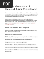 Contoh Tujuan Pembelajaran ABCD Dalam RPP | PDF | Karier & Perkembangan ...