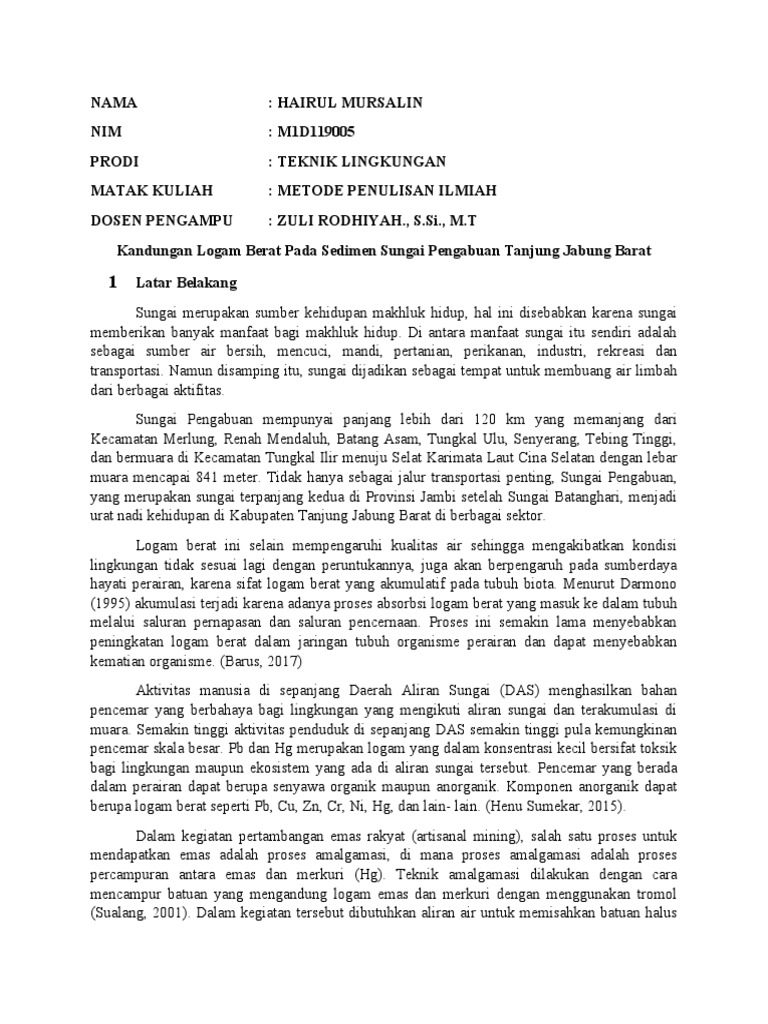 M1D119005 - Hairul Mursalin - Kerangka Penelitian UTS | PDF