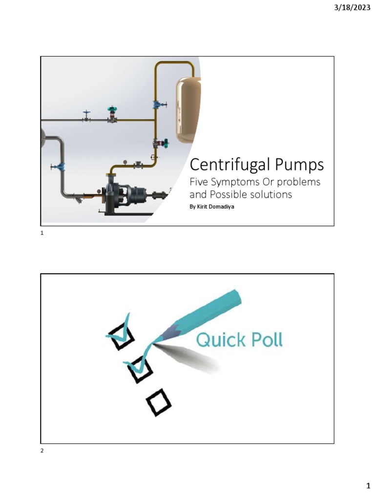 Centrifugal Pump Issues and Solutions | PDF | Pump | Bearing (Mechanical)