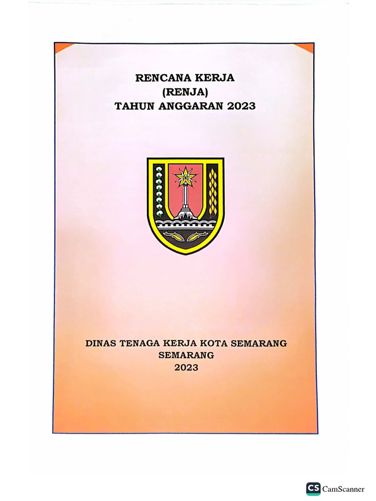 Rencana Kerja DISNAKER 2023 | PDF