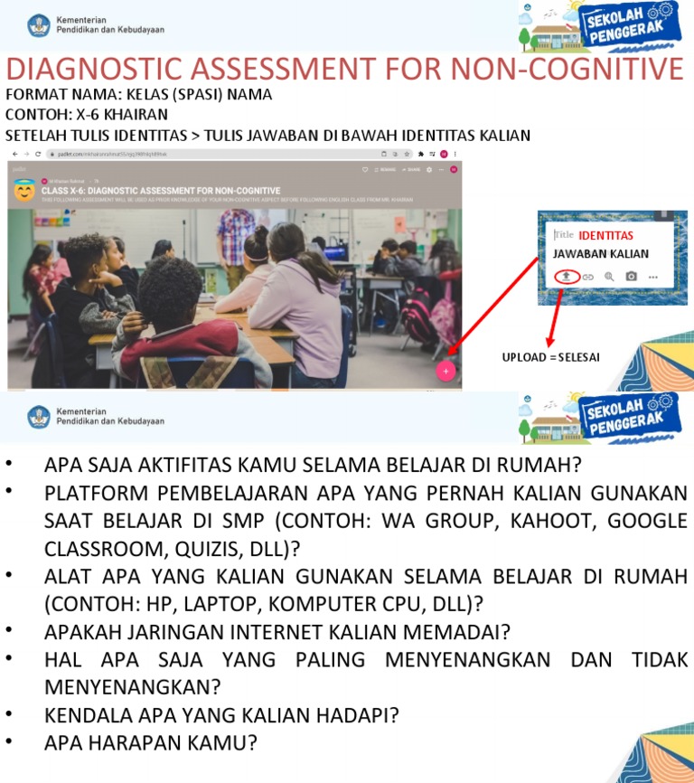 Diagnostic Assessment For Non Cognitive Class X | PDF