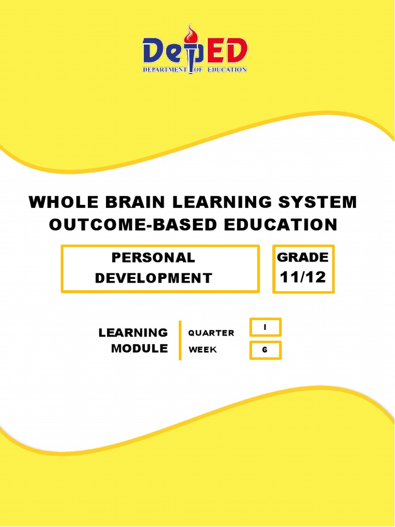 Module Perdev Q1 W6 | PDF | Tryptophan | Lateralization Of Brain Function