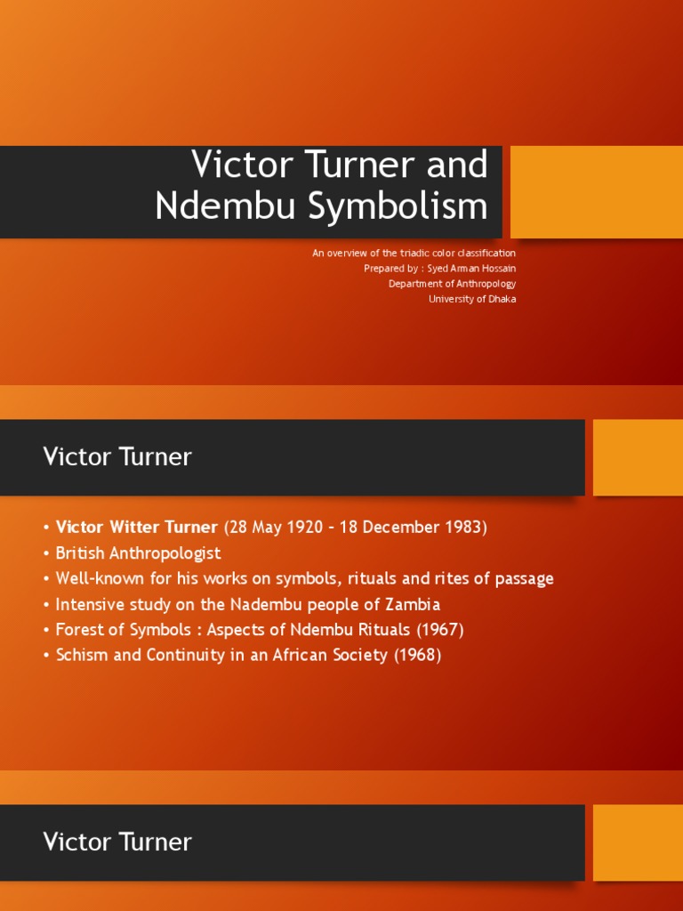 Victor Turner and Ndembu Symbolism PDF | PDF