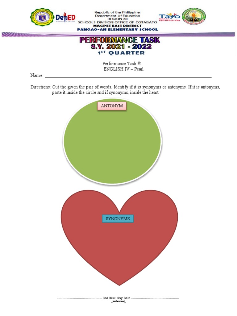 Performance Task # 1 English | PDF Performance Task # 1 English | PDF