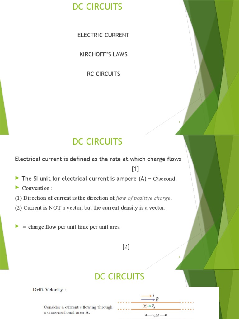 DC Circuits | PDF | Electric Current | Electrical Resistivity And ...