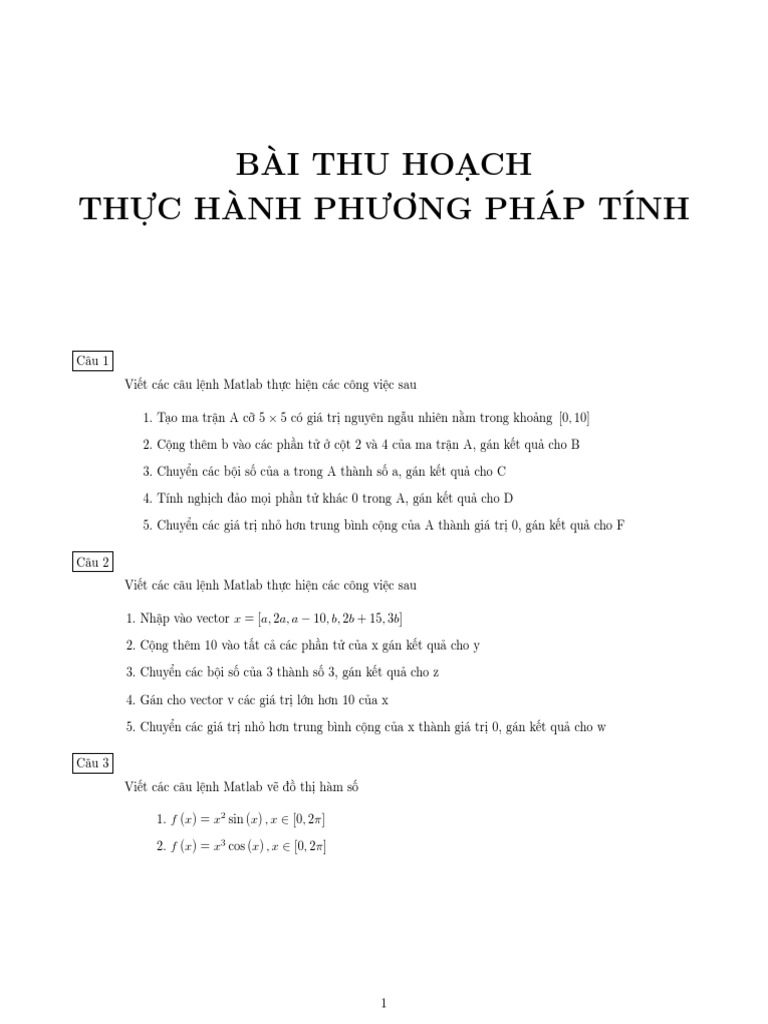 Bai Thu Hoach TH | PDF