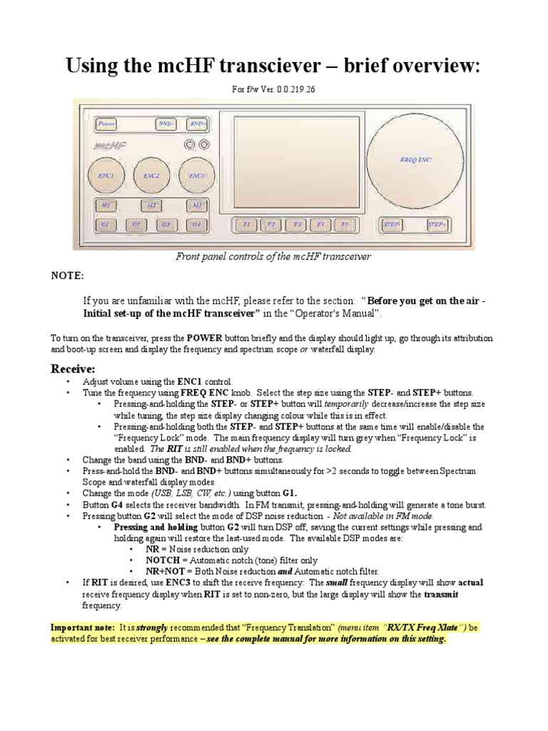 MCHF | PDF | Electronics | Information And Communications Technology