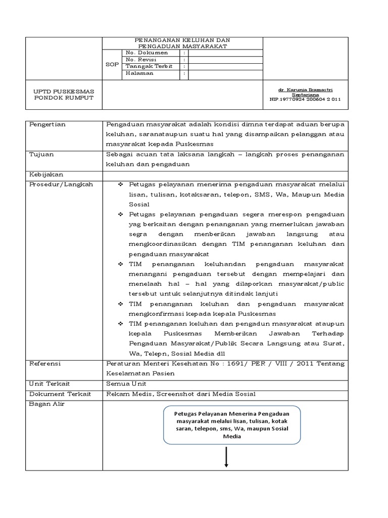 Penanganan Keluhan Dan | PDF