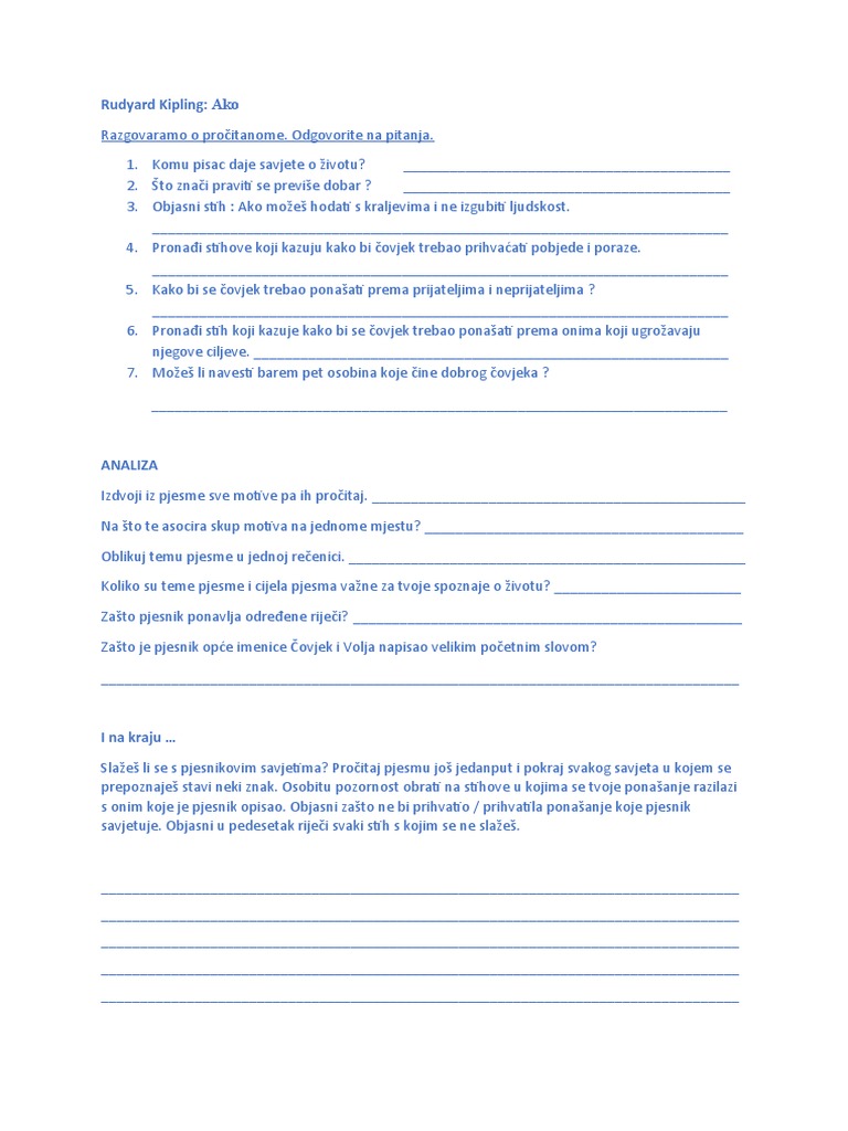 Rudyard Kipling Ako | PDF