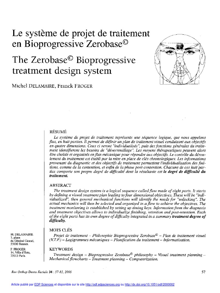 3-Le Système de Projet de Traitement en Bioprogressive Zerobase© | PDF ...