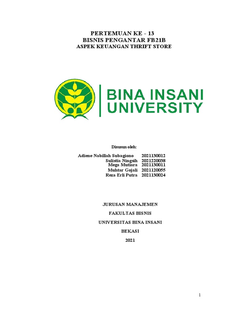 Script Bisnis P13 | PDF