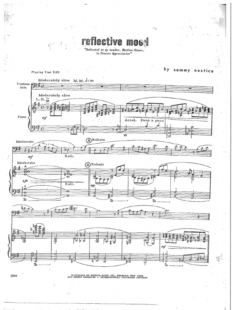 Nestico Reflective Mood Tb&pi | PDF