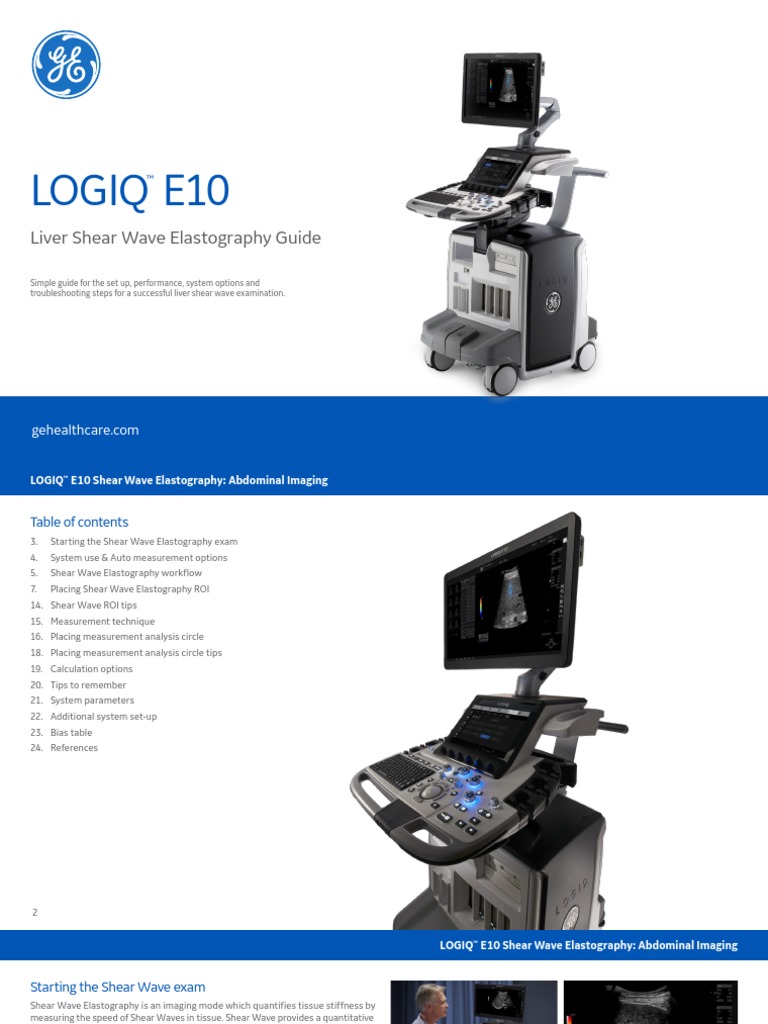 LOGIQ E10 Abdominal SWE Guide PDF | PDF | Clinical Medicine | Anthropometry