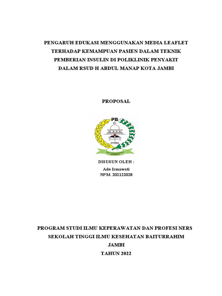 Proposal Bab 1 Ade | PDF