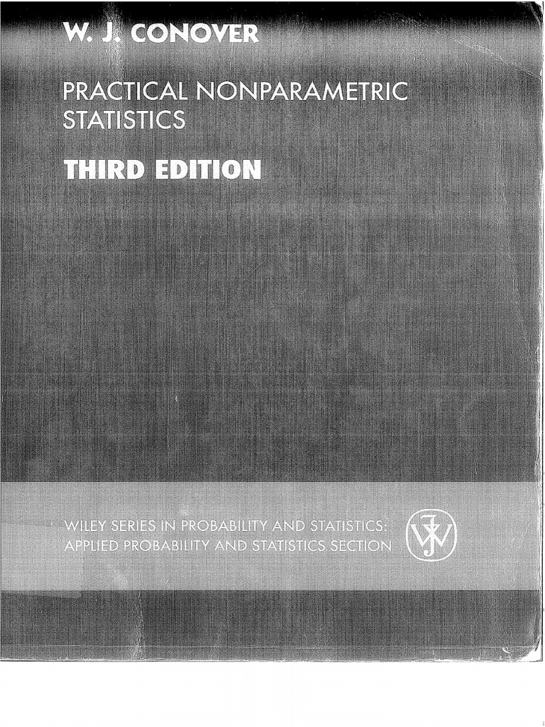 CONOVER Practical Nonparametric Statistics | PDF CONOVER Practical Nonparametric Statistics | PDF
