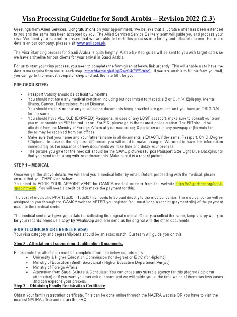 Visa Process Guide (002) 2.3 PDF | PDF | Verification And Validation ...
