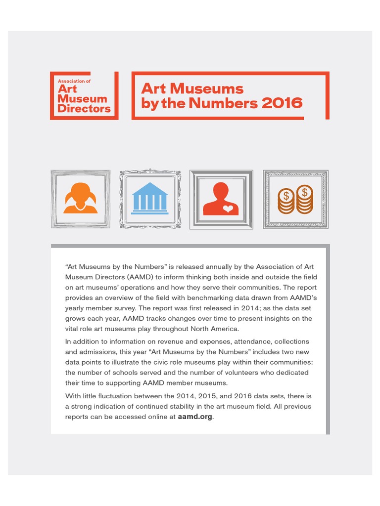 AAMD - Art Museums by The Numbers 2016 | PDF | Museum | Revenue