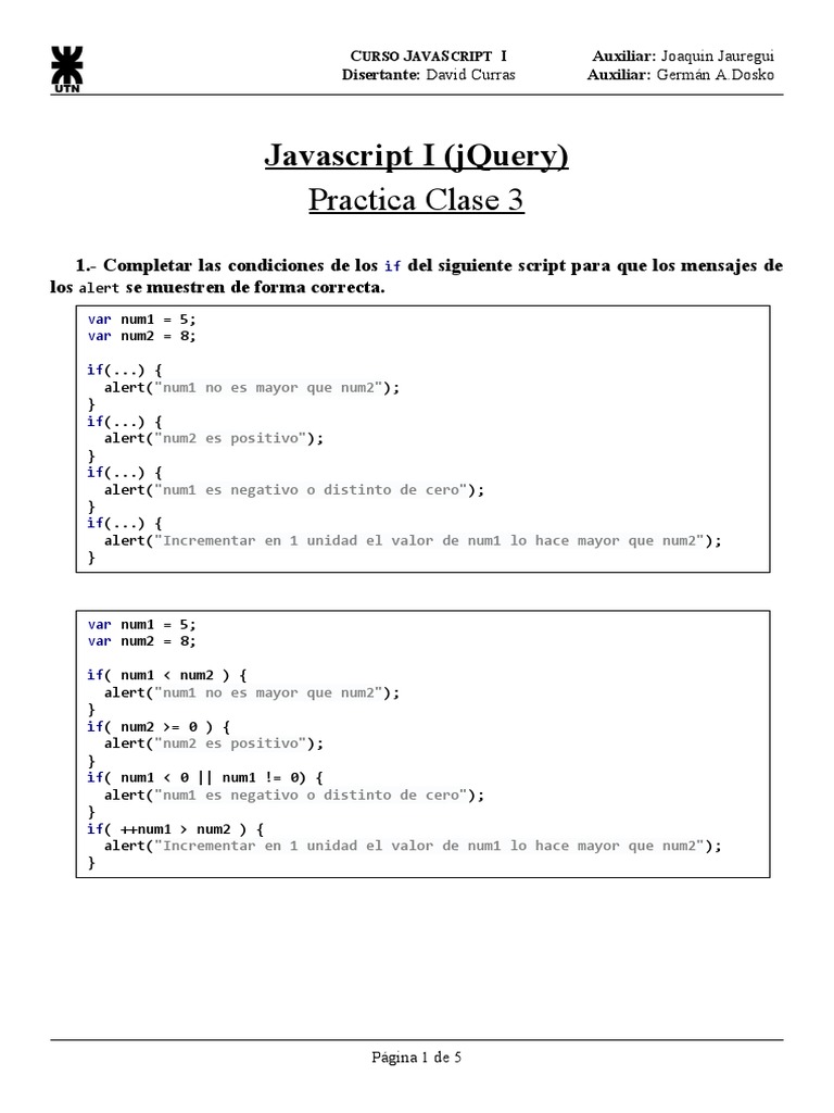 Javascript - Practica 3 | PDF | Informática | Ingeniería de software