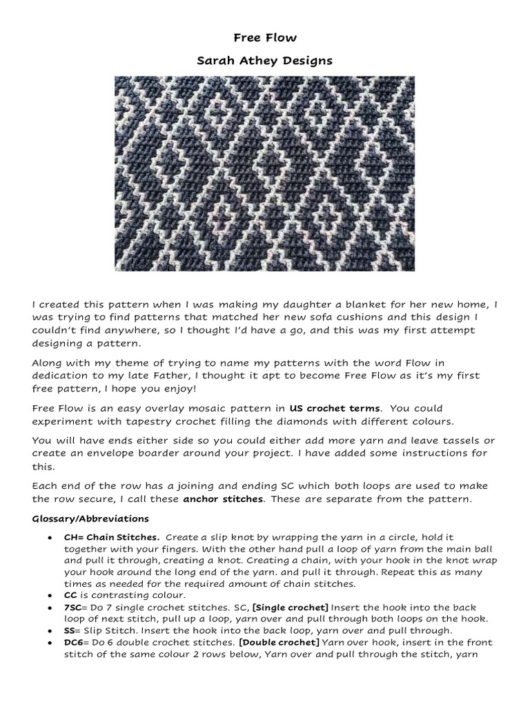 Free Blanket | PDF | Crochet | Textile Arts