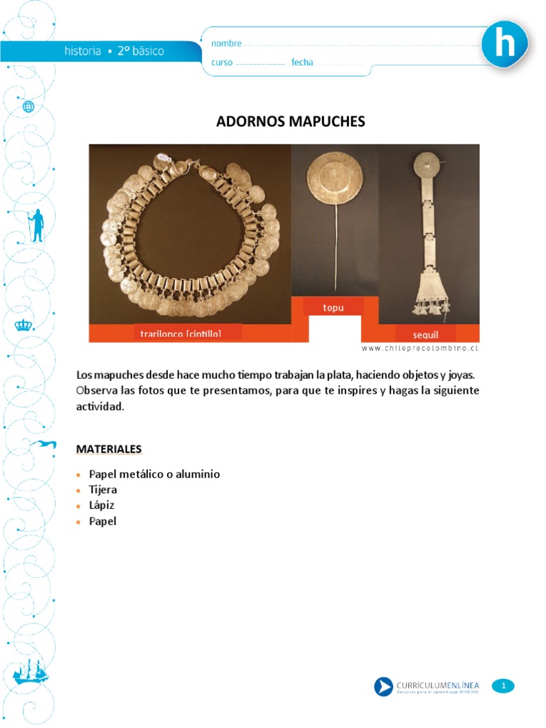 Adornos y Joyas Mapuches: Manualidades | PDF