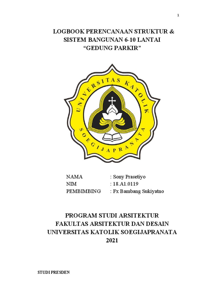 Soni Prasetiyo-18.a1.0119-Logbook PTSB 5 Gedung Parkir PDF | PDF