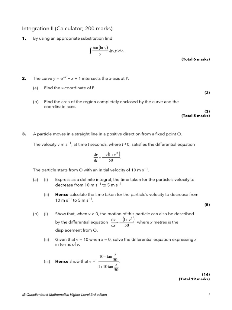 Integration Techniques in Higher Mathematics | PDF | Function ...