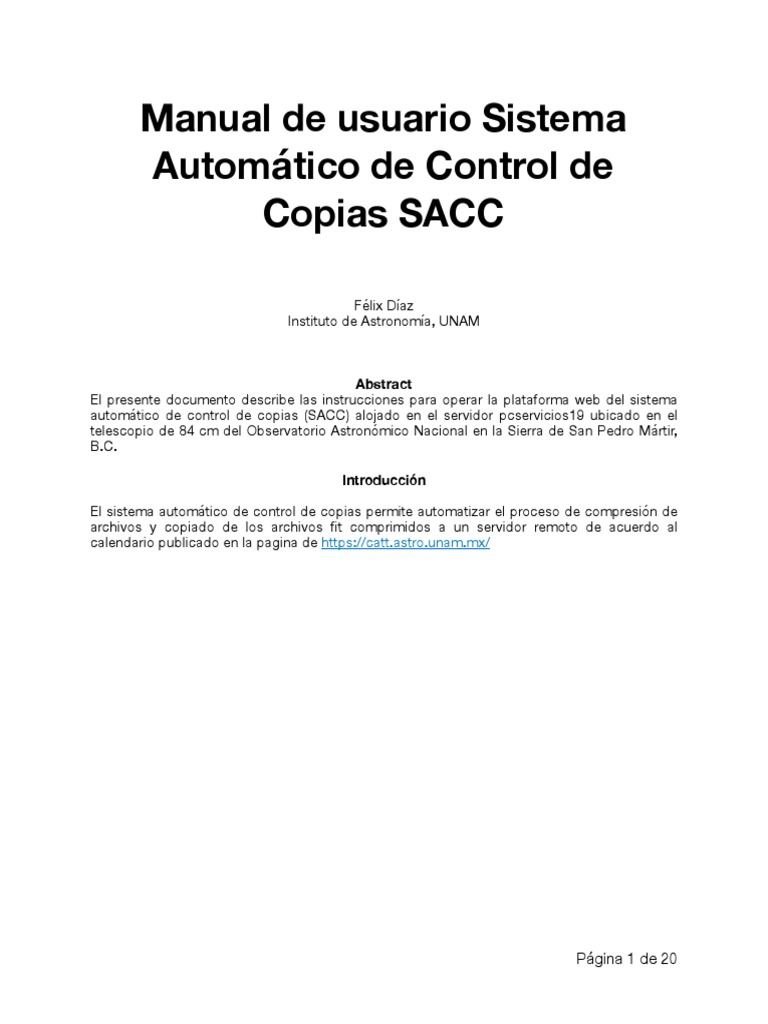 Manual Usuario SACC | PDF | sistema de nombres de dominio | Contraseña