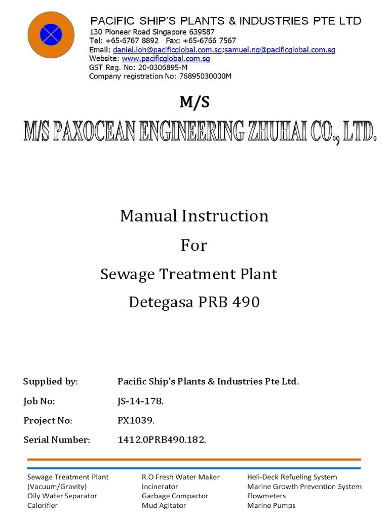 PaxOcean PX1039 Detegasa STP manual final.pdf | PDF | Chemistry ...