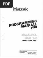 Mazak M-Plus Mazatrol Programming Manual | PDF