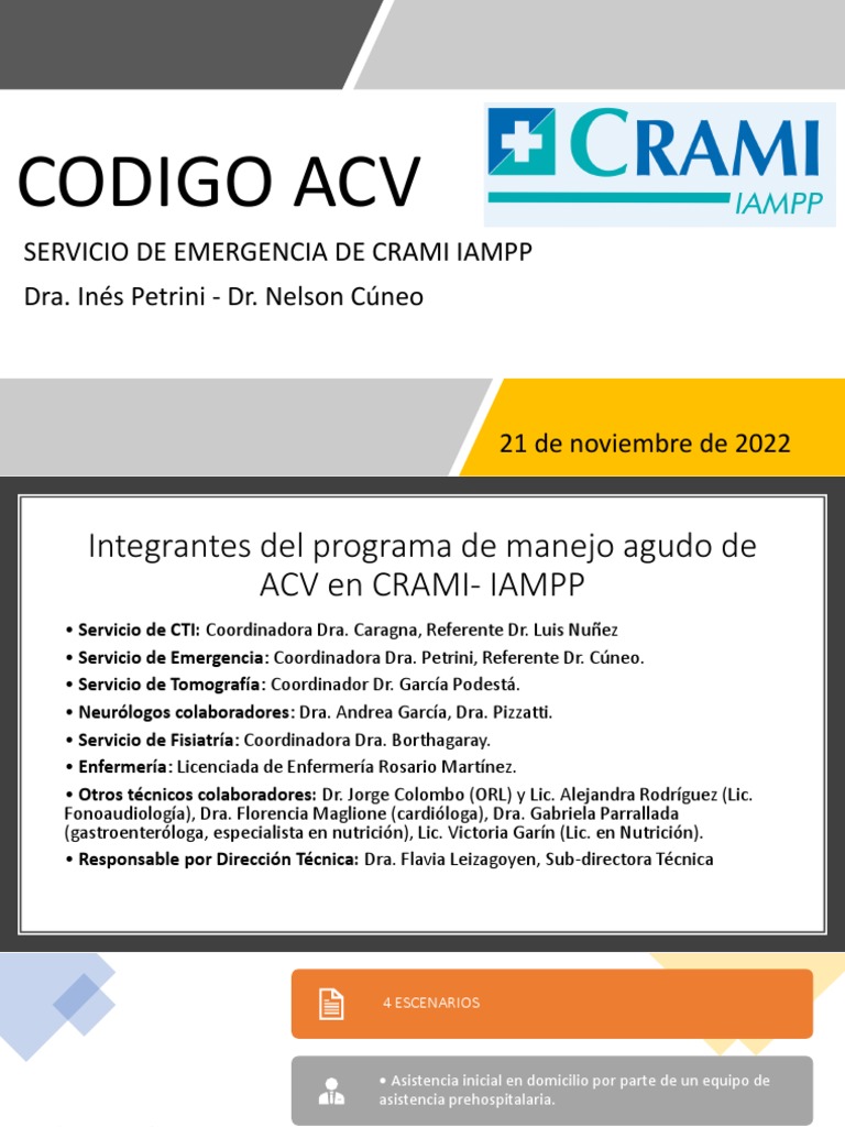 Codigo Acv | PDF | Carrera | Medicina CLINICA