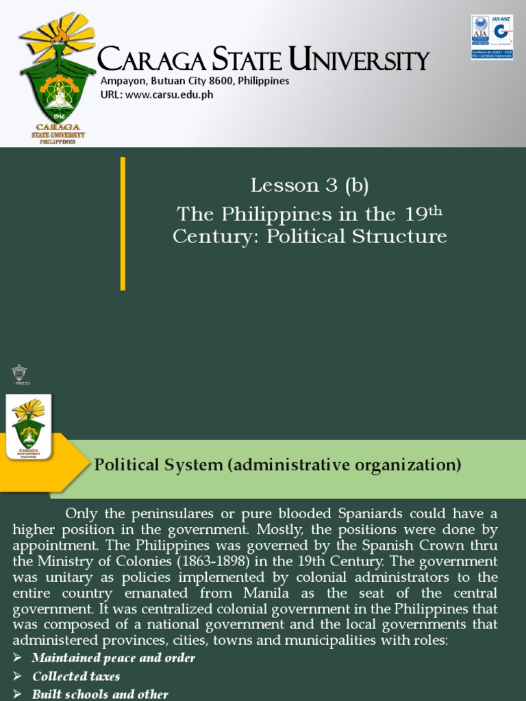 19th Century Philippine Politics | PDF | Spanish Colonization Of The ...