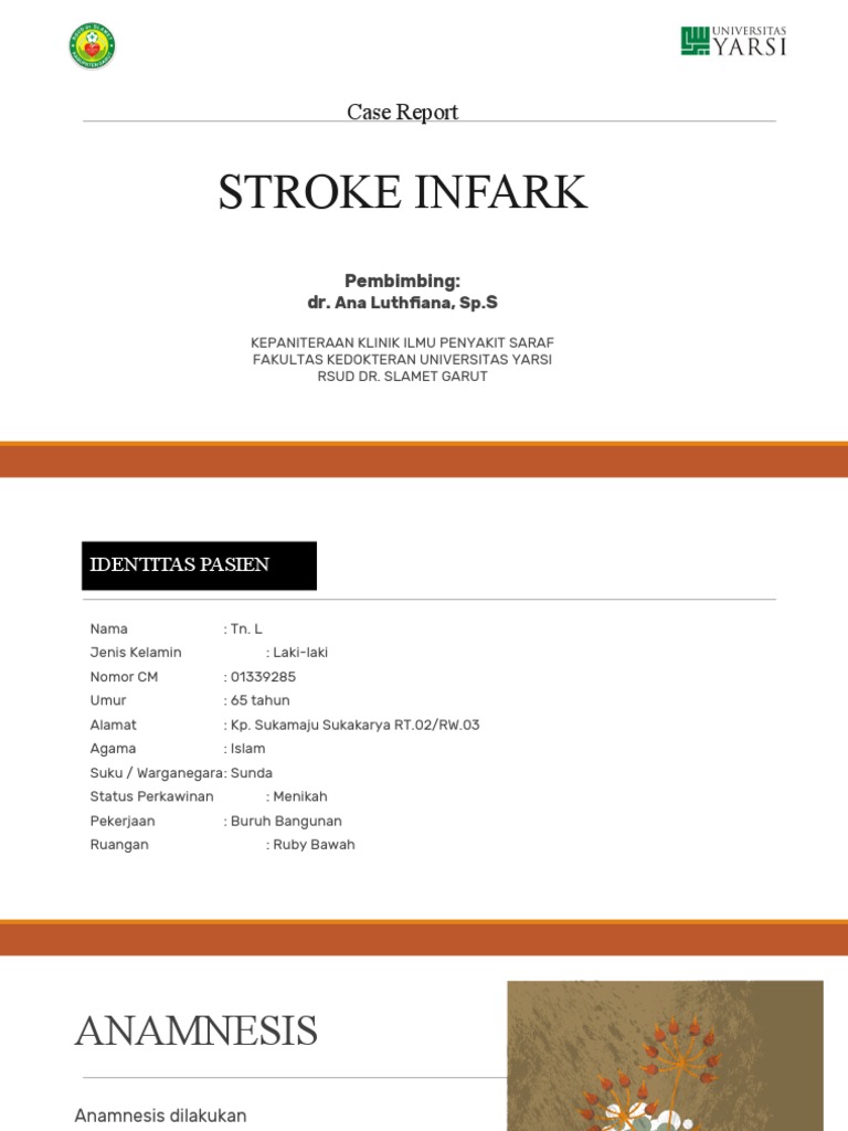 Laporan Kasus - Stroke Infark(1).pptx | PDF