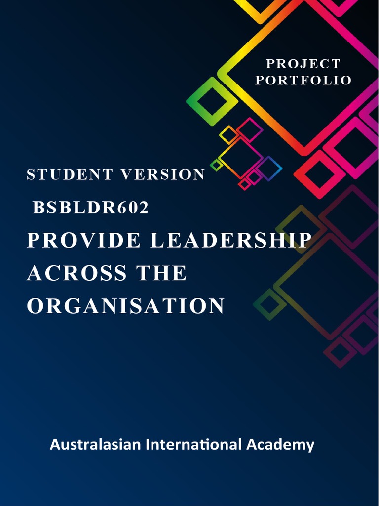 BSBLDR602 Project Portfolio | PDF | Leadership | Cognition
