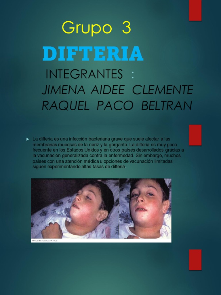 DIFTERIA | PDF | Medicina CLINICA | Enfermedades y trastornos