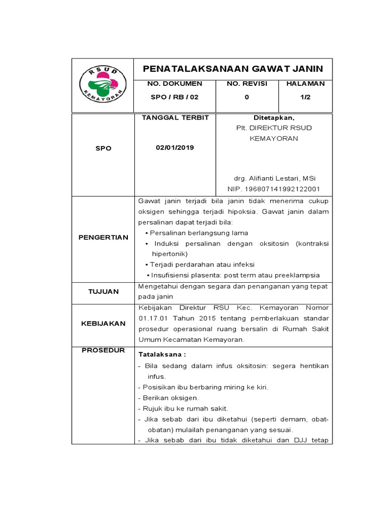 2 REV PUJI Gawat Janin | PDF