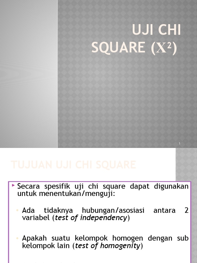 Uji Chi Square | PDF