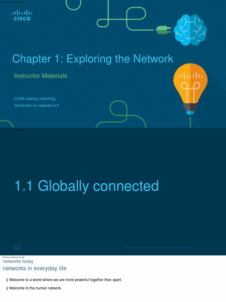 CISCO Cap 1 TRADUCIDO PDF | PDF | Computer Network | Internet Access