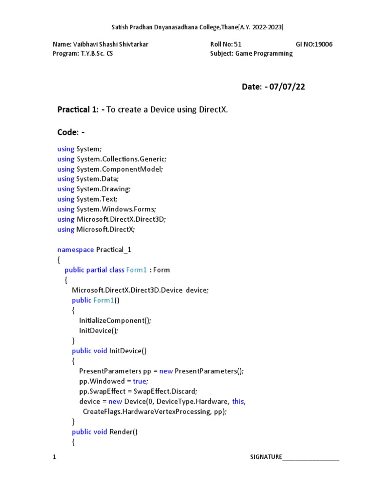 GP Prac | PDF | Shader | Texture Mapping