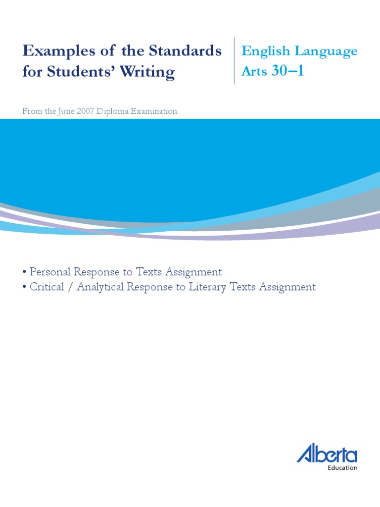 Student Exemplars | PDF | Test (Assessment) | Rhetoric