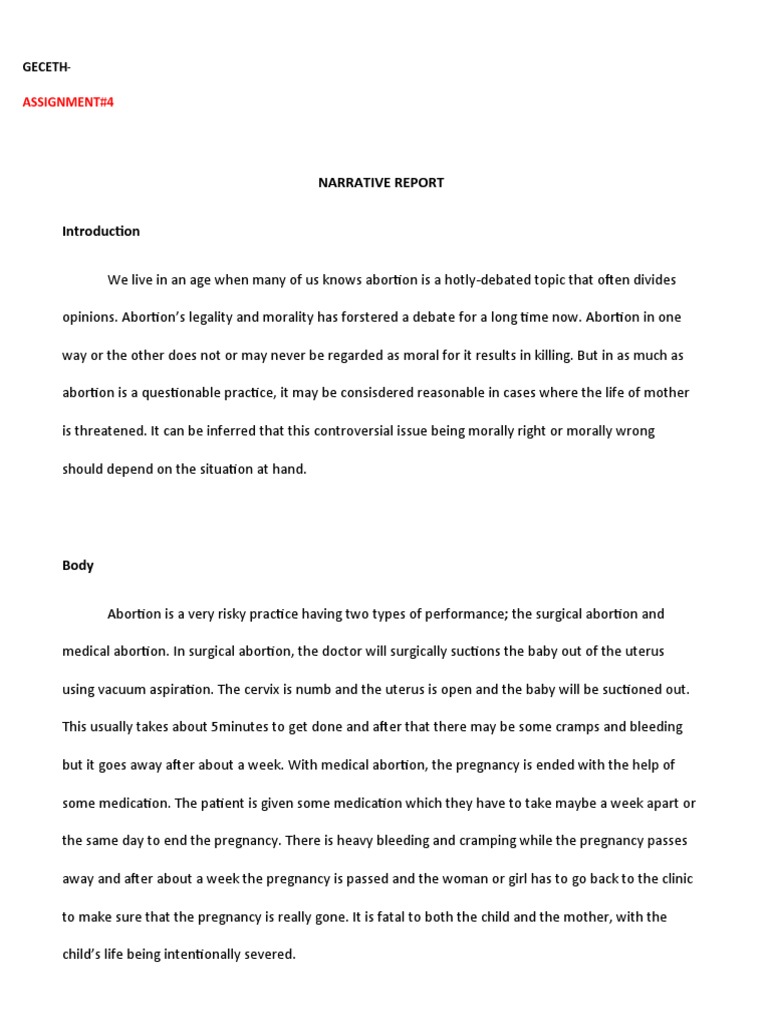 Narrative Report | PDF