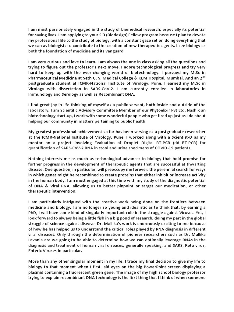 SOP Tishti | PDF | Virus | Rna